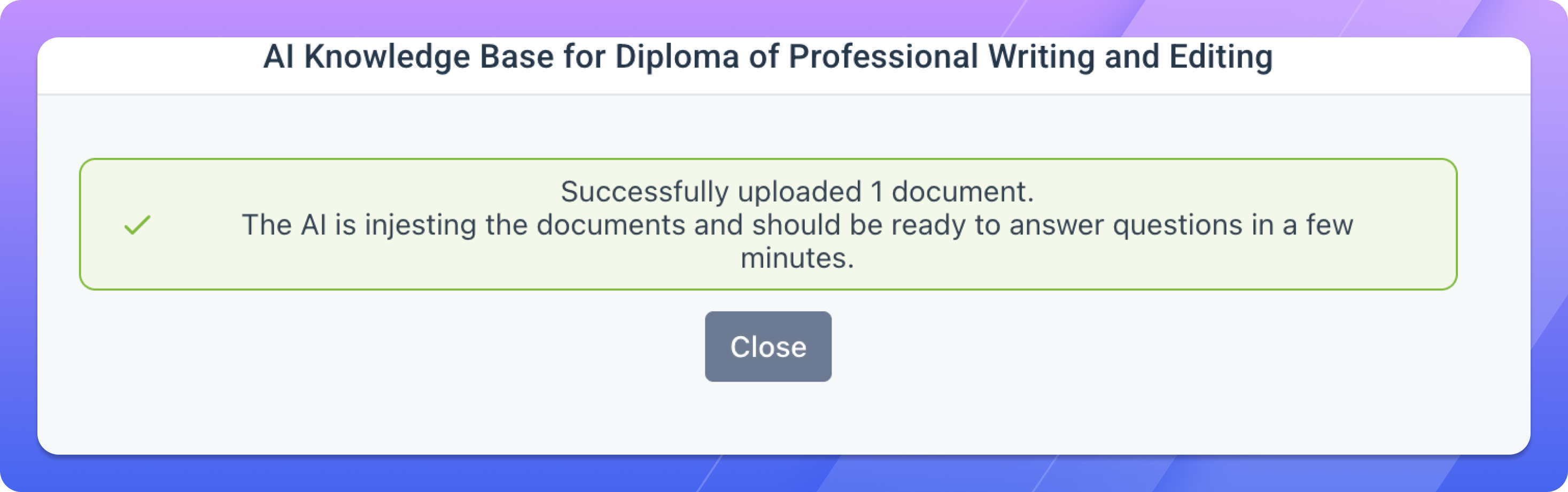 AI Learner Support Agent – aXcelerate Support