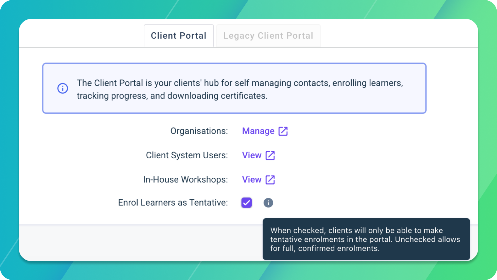 Client Portal Configuration (post September 2025 version) – aXcelerate ...