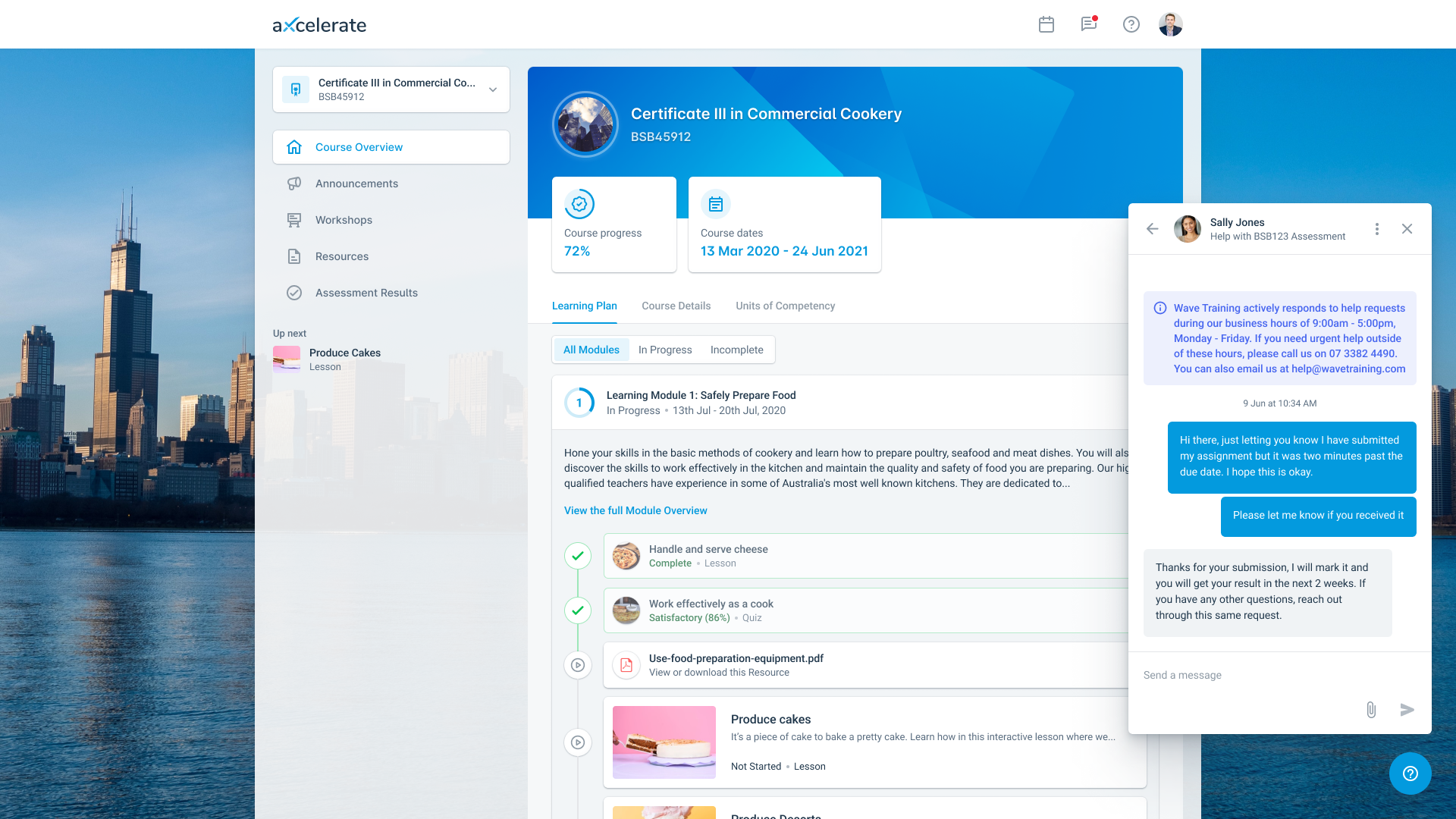 Learner Help Requests – aXcelerate Support