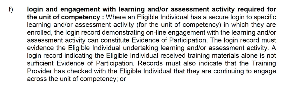A report to demonstrate login and engagement with online assessments ...